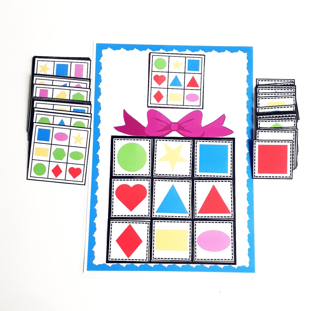 Shape Pattern Activity, Pattern Strips, Shape Matching Game, Preschool ...