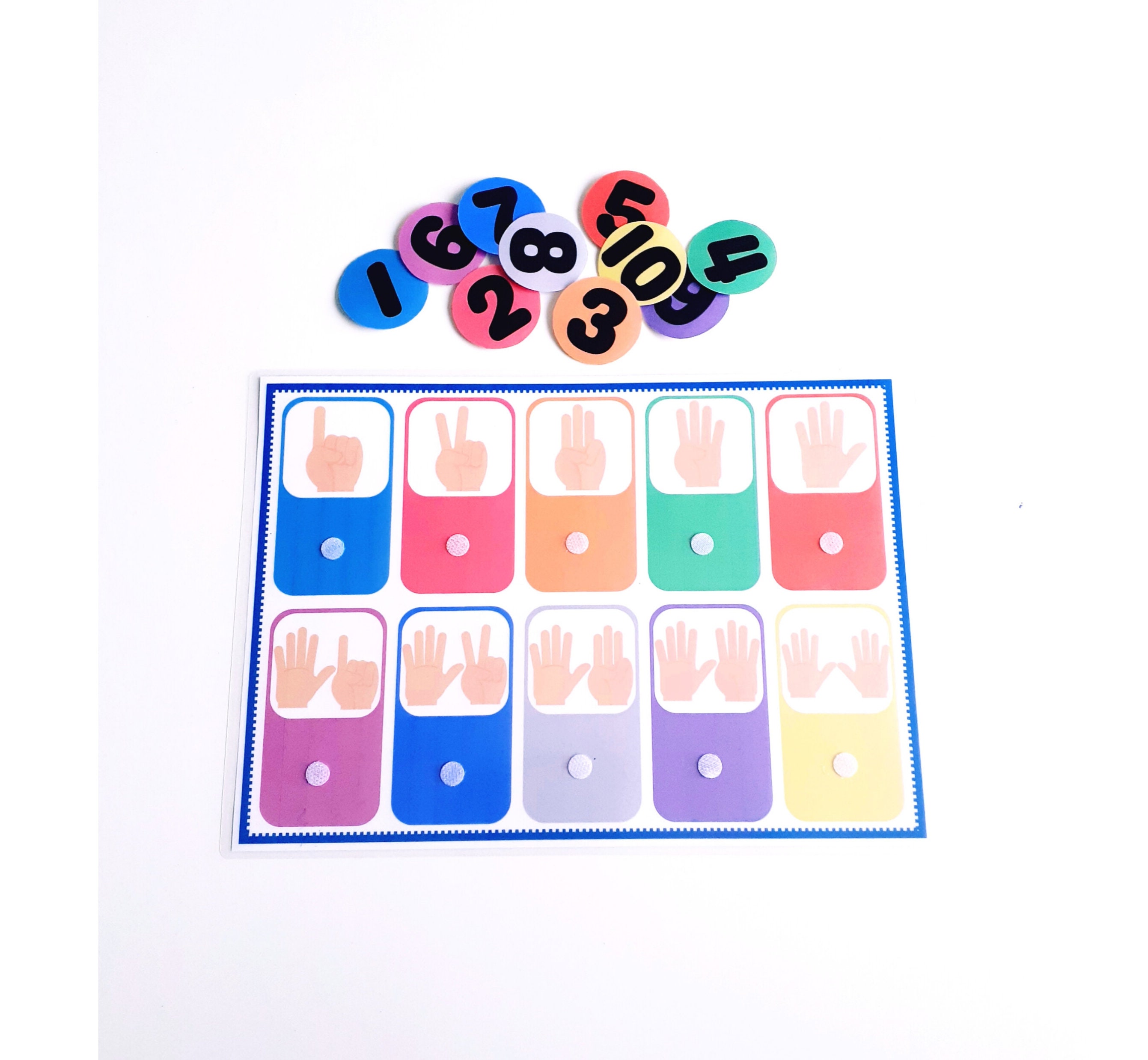 Number Matching Game, Printable Learning Numbers - Etsy