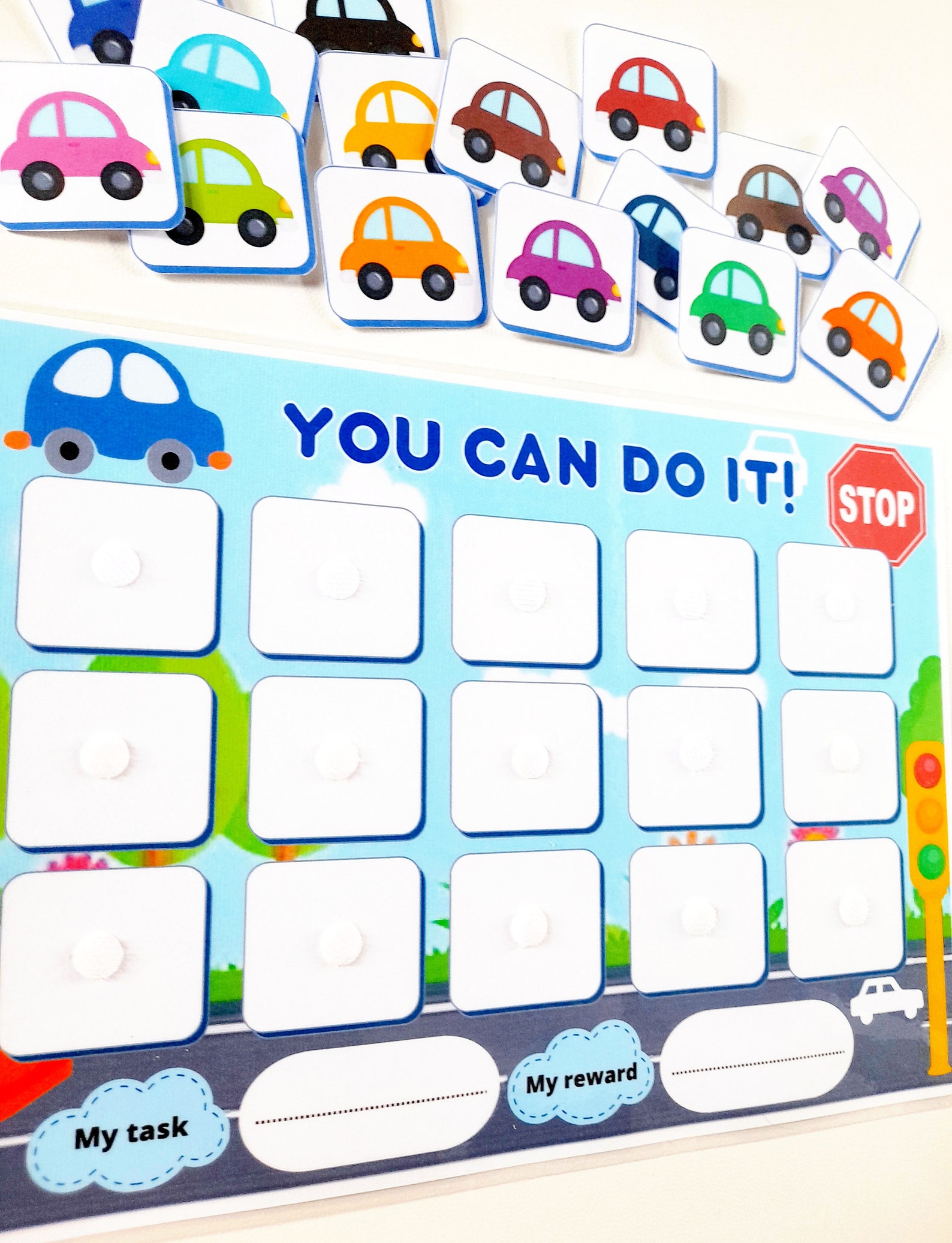 Car Reward Chart Printable Behaviour Chart Responsibility - Etsy