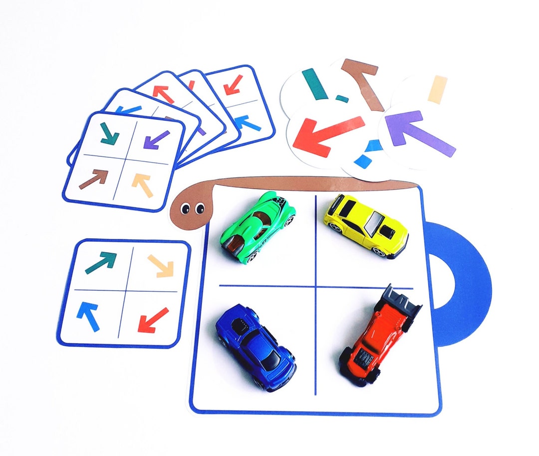 Direction Pattern Activity Colors Matching Game Fine Motor Skills - Etsy