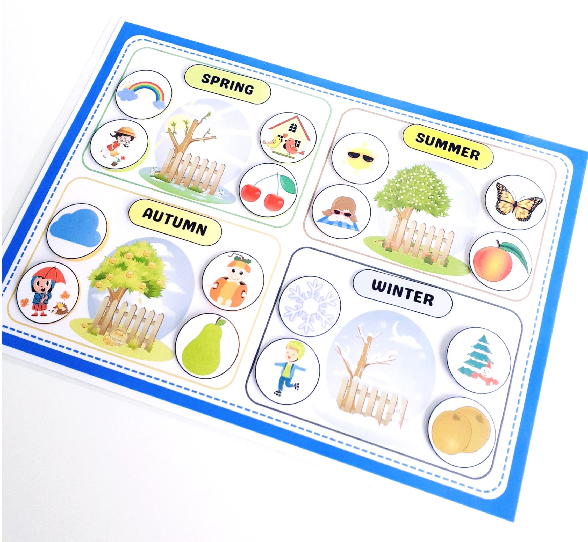 Match the Season, Printable Seasons Activity, Sort by Season ...