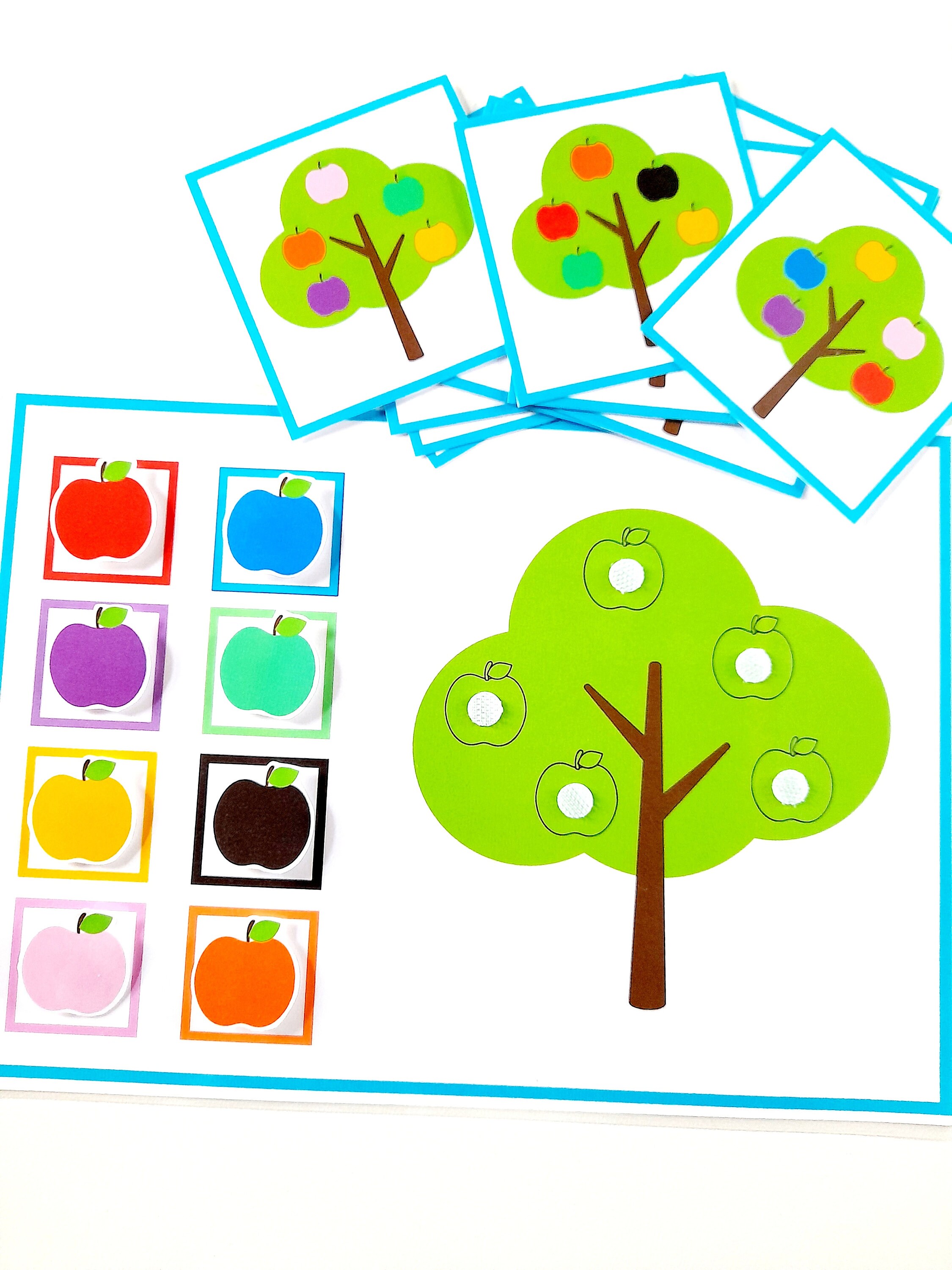 Apple Pattern Activity, Kindergarten Pattern Activities, Color Matching ...