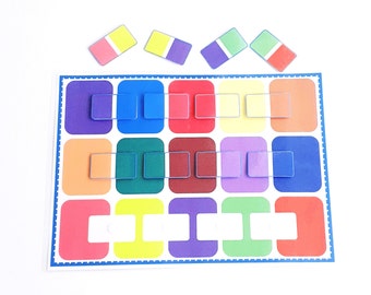 Printable Train Color Matching Game | Velcro Train Activity for ...