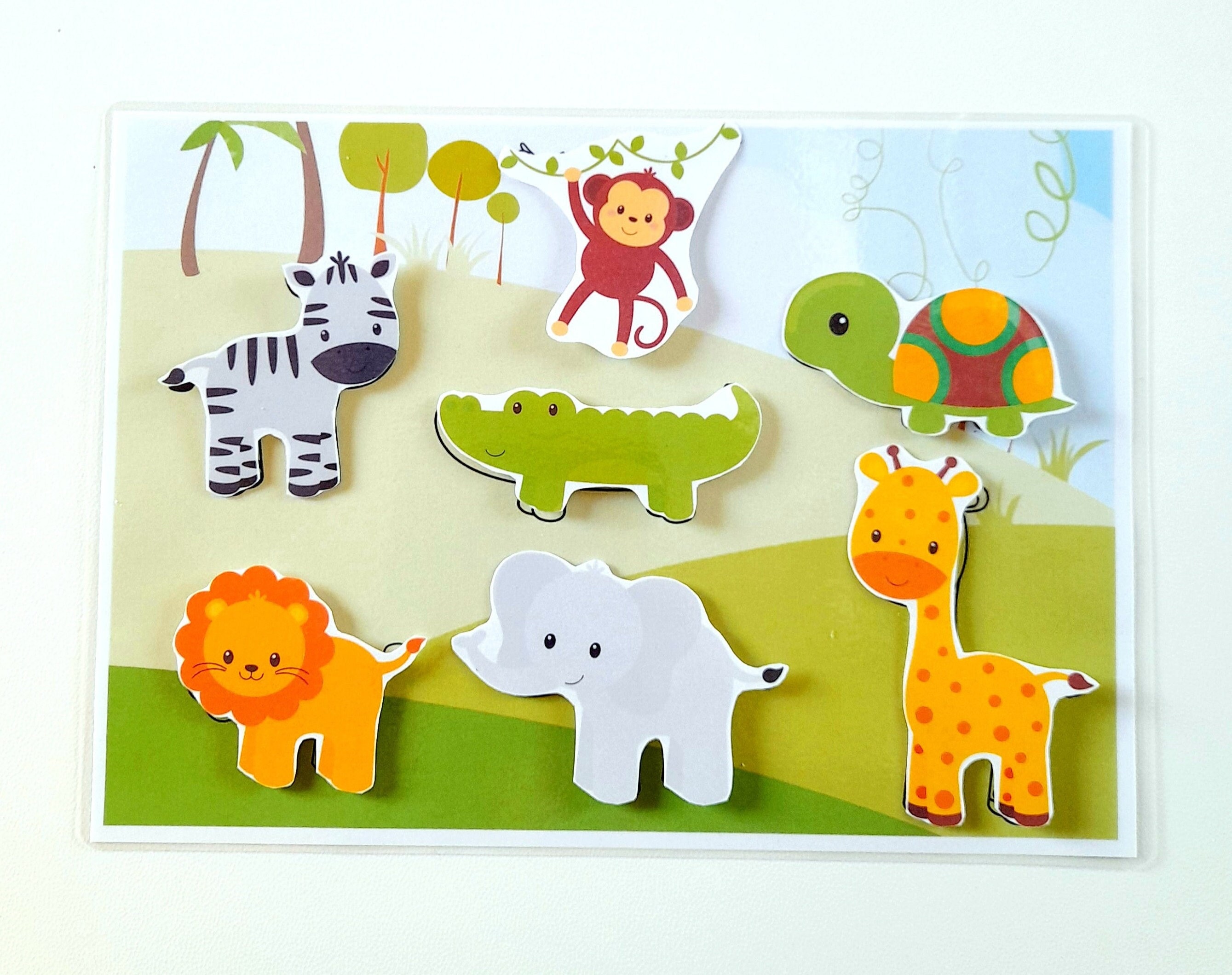 Safari Animal Matching Activity for Toddlers and Preschoolers - Etsy
