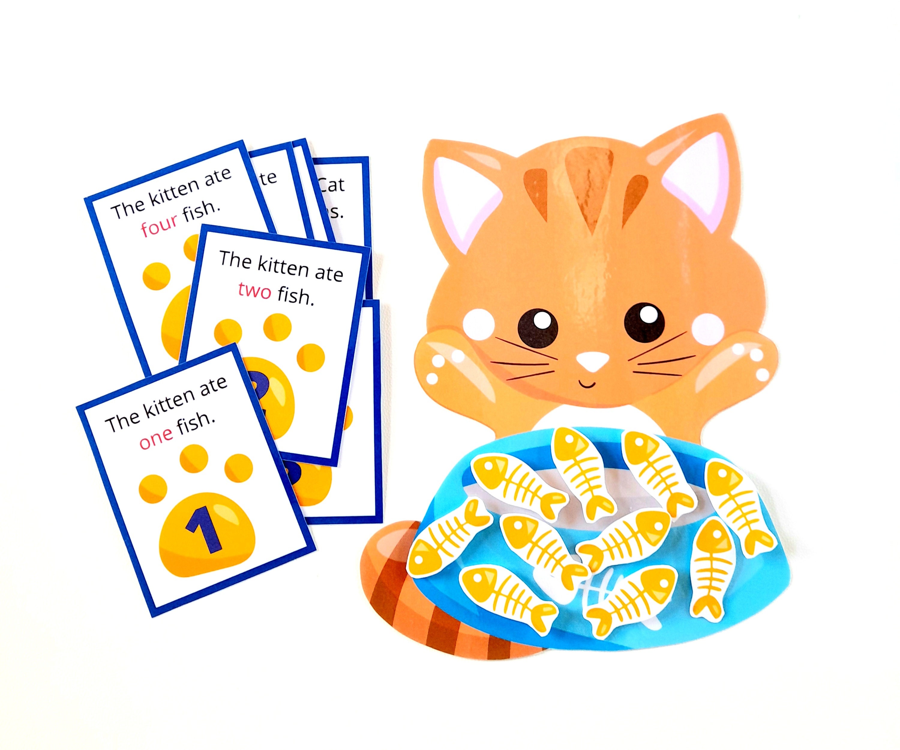 Kitten Counting Activity Numbers 1 to 10 Count for Kids - Etsy