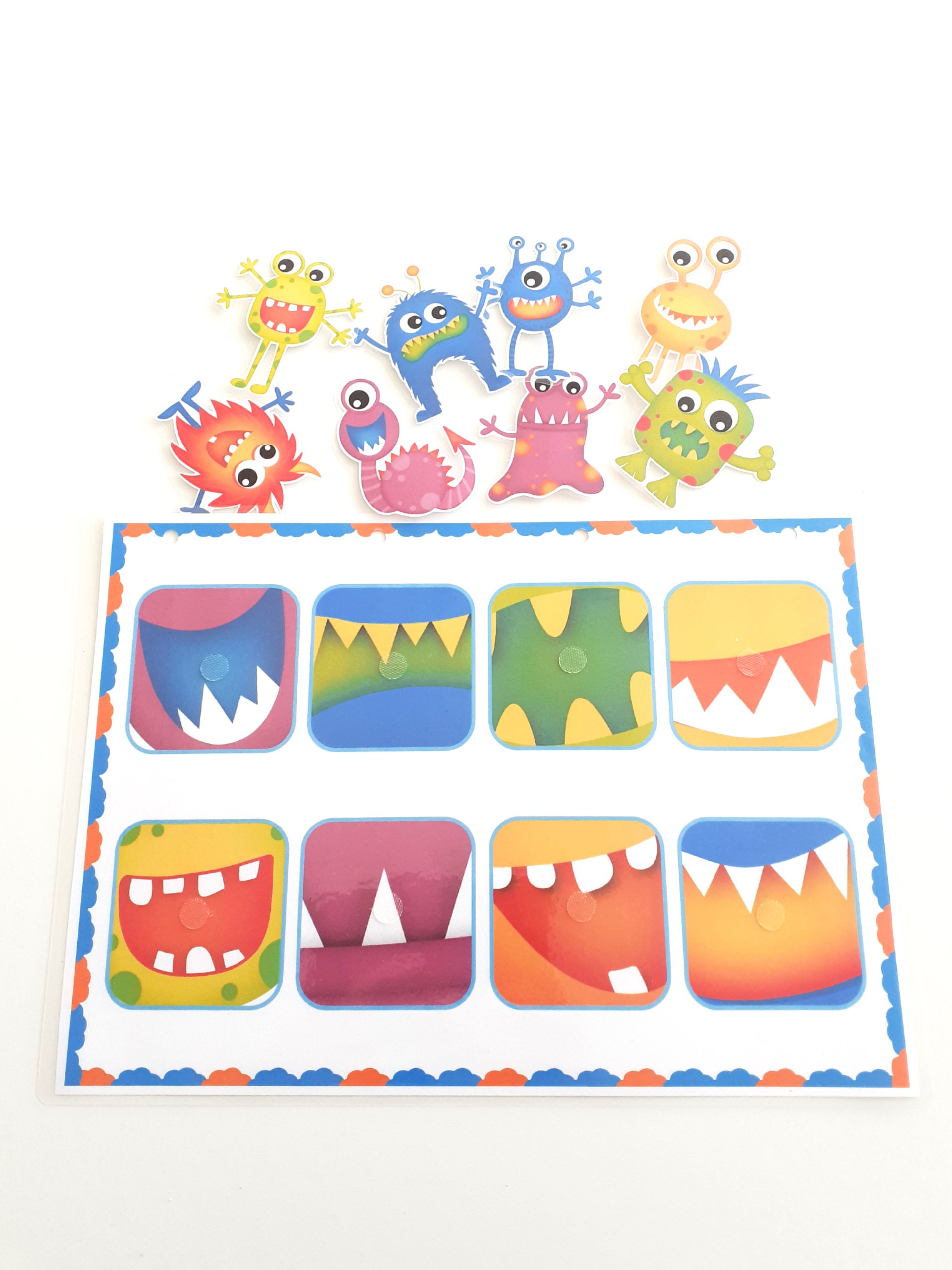 Monster Matching Game Animal Matching Activity - Etsy Australia