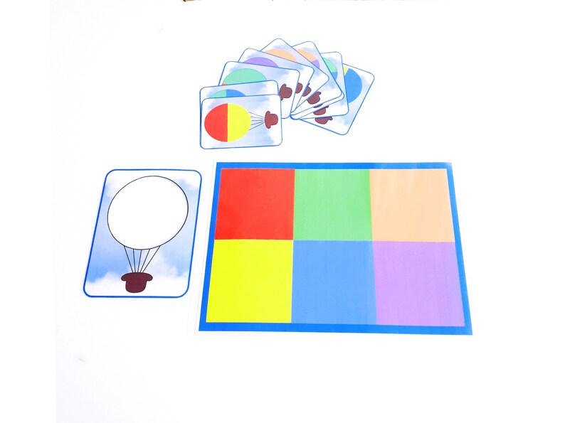 Hands on Montessori Activity Color Matching Game Fine Motor - Etsy