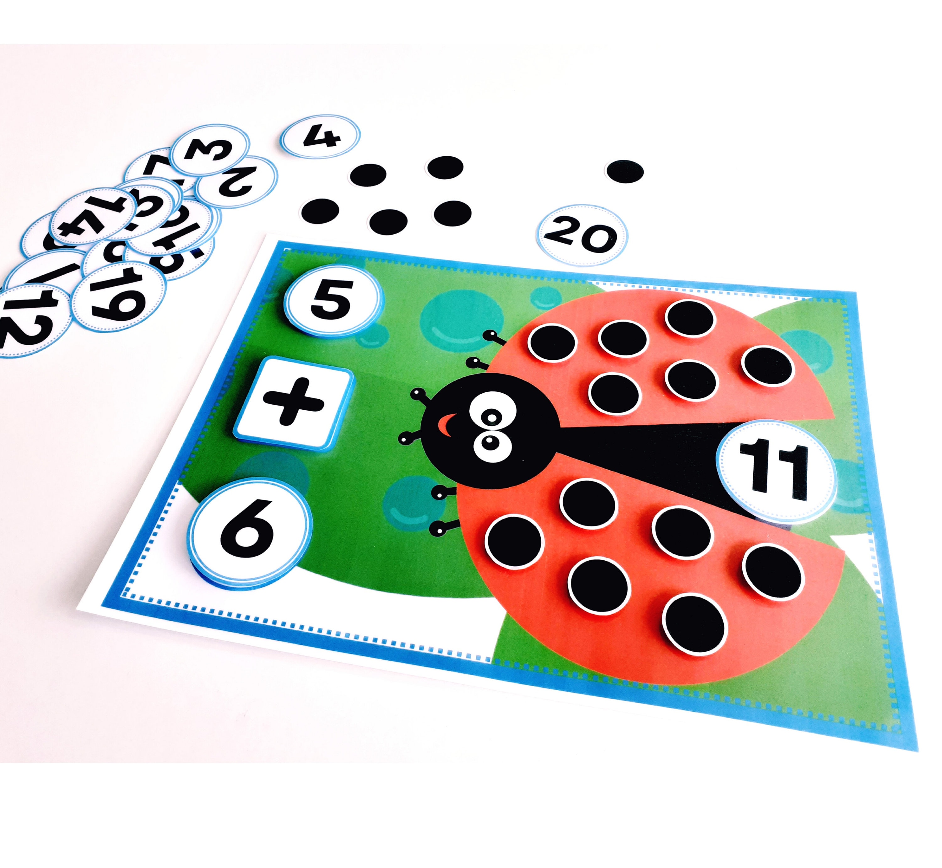 Count and Addition 1 to 20, Counting Toys for Toddlers, Fine Motor ...