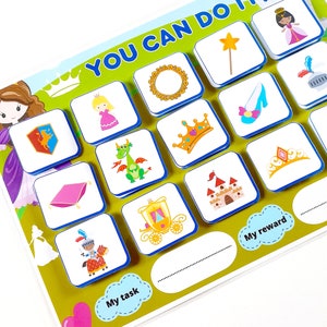 Princess Reward Chart, Printable Behavior Chart, Responsibility Chart ...