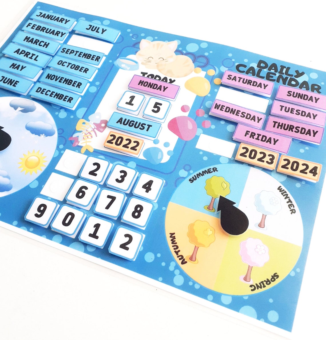 Daily Calendar, Printable Perpetual Calendar, Printable Calendar ...