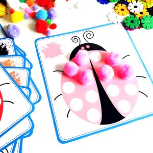 Ladybug Color Sorting, Sorting Color, Fine Motor Skills, Home School ...