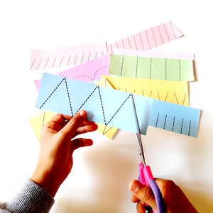 Scissor Skills Exercices, Printable Scissor Practice Sheets - Etsy