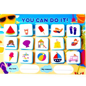 Summer Reward Chart, Printable Behavior Chart, Responsibility Chart ...