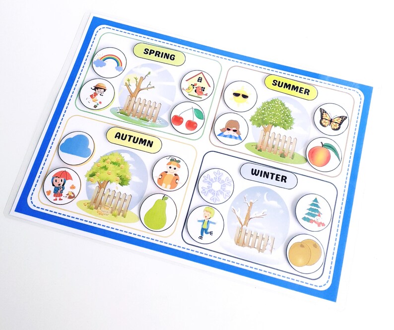 Match the Season, Printable Seasons Activity, Sort by Season ...