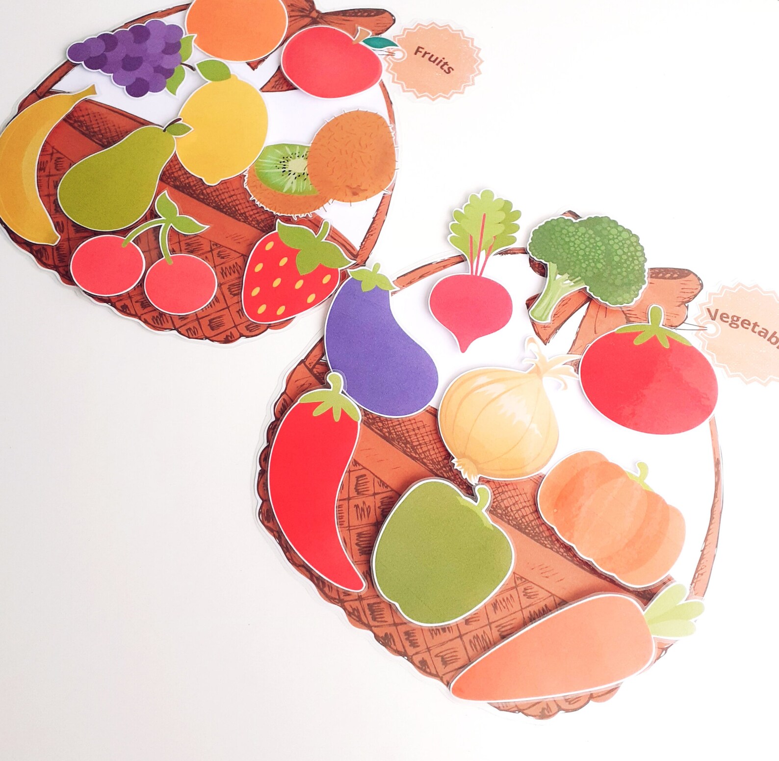 Fruits and Vegetables Sorting Activity, Printable Sort Activity for ...