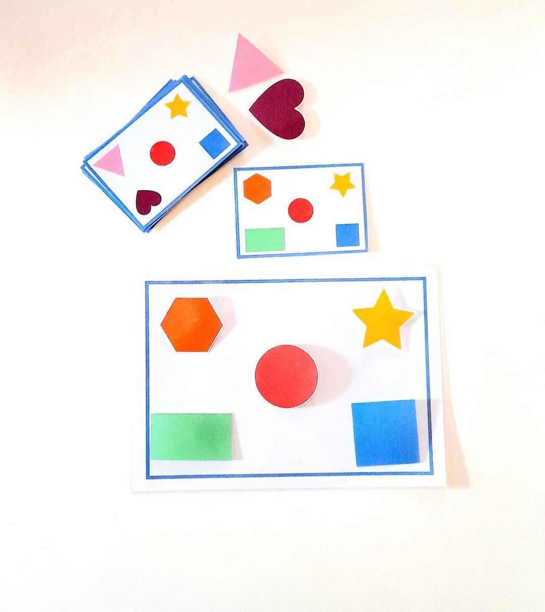 Shape Matching Activity, Fine Motor Skills - Etsy