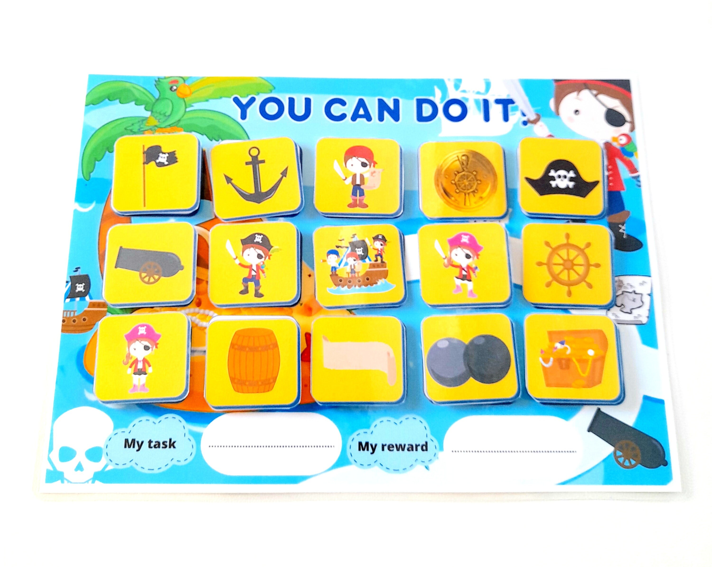 Pirate Reward Chart Printable Behaviour Chart Responsibility - Etsy