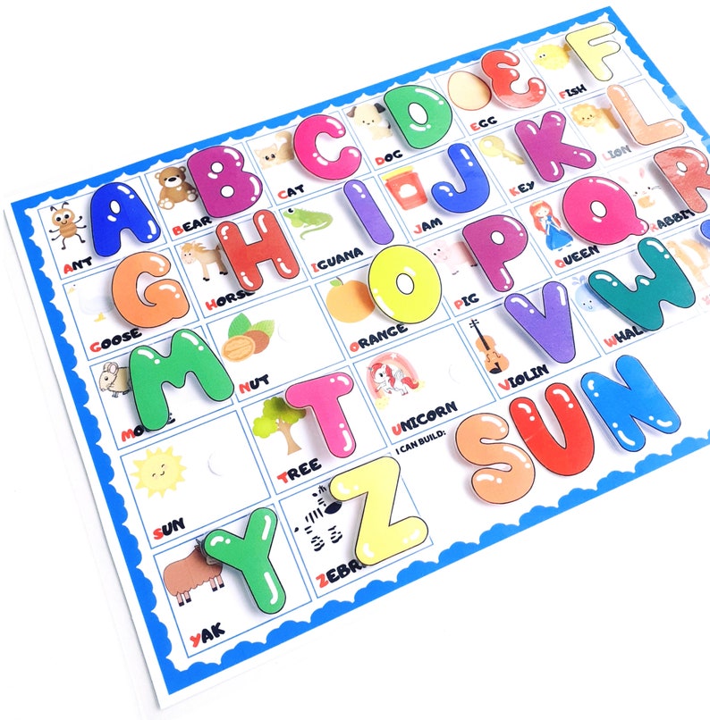 Beginning Sound Worksheet , Alphabet Matching Game - Etsy