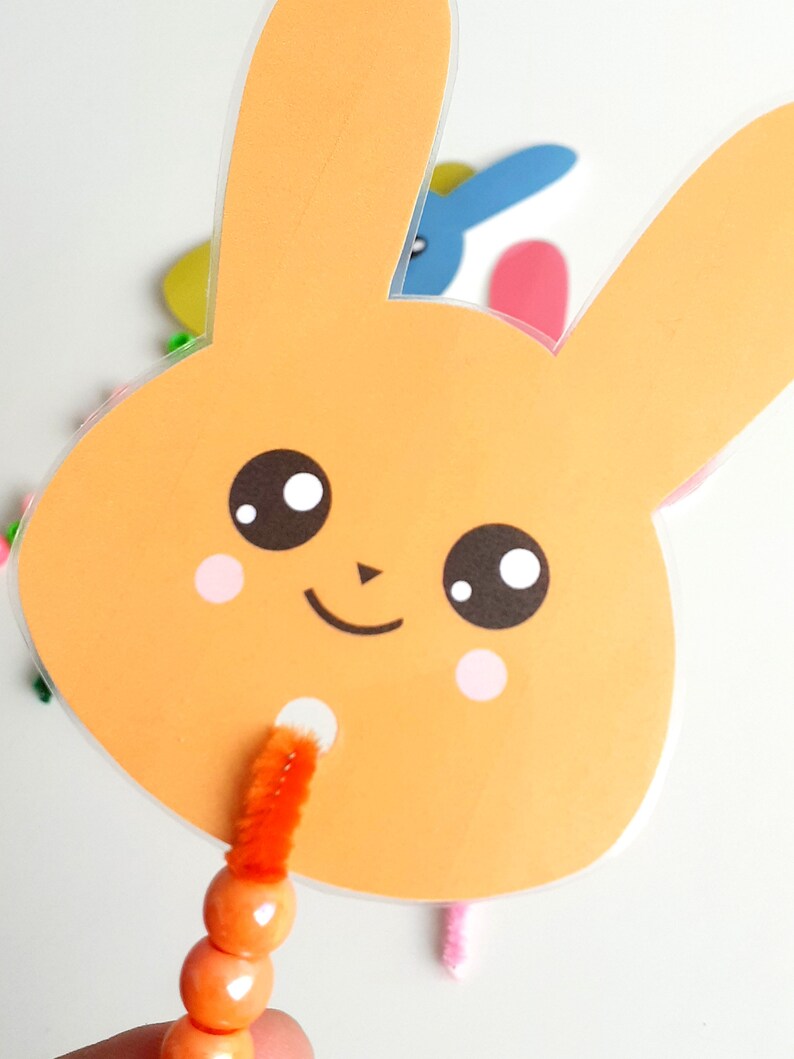 Color Sorting, Color Sorting Pipe Cleaner and Bead, Fine Motor Skills, Color Matching Worksheet ...