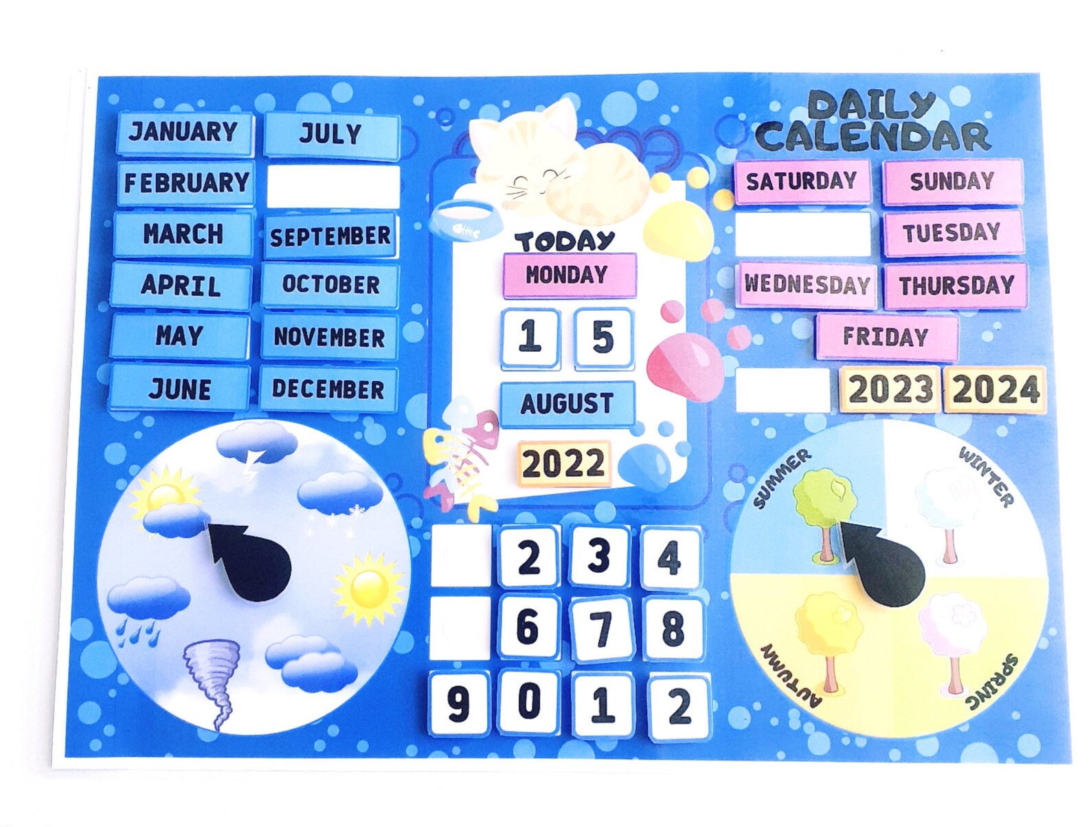 Daily Calendar, Printable Perpetual Calendar, Printable Calendar ...