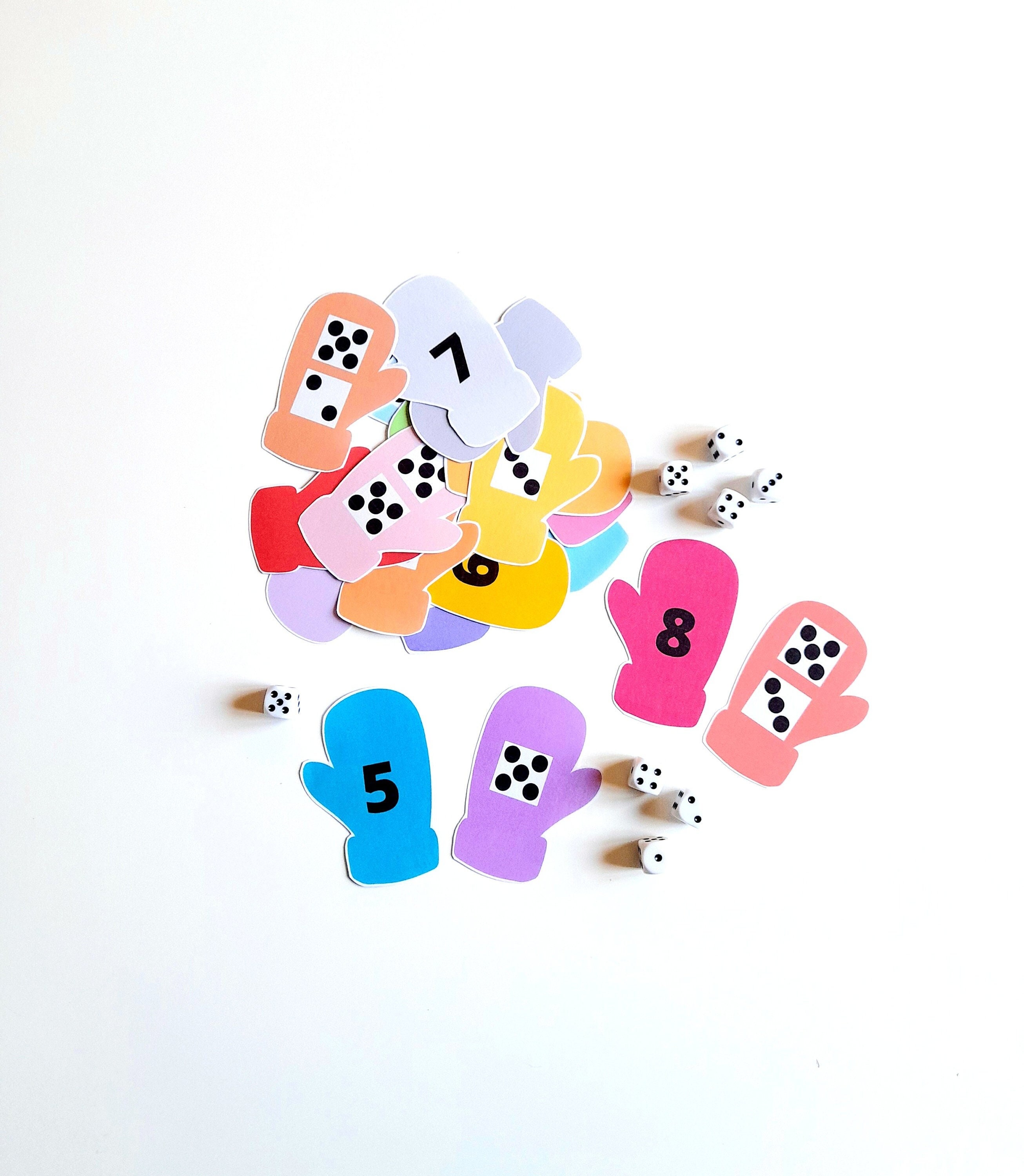 Mitten Counting Activity, Kindergarten Worksheets, Learn to Count 1 to ...