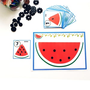 Watermelon Seed Counting Activity for Toddlers and Preschoolers, Learn ...