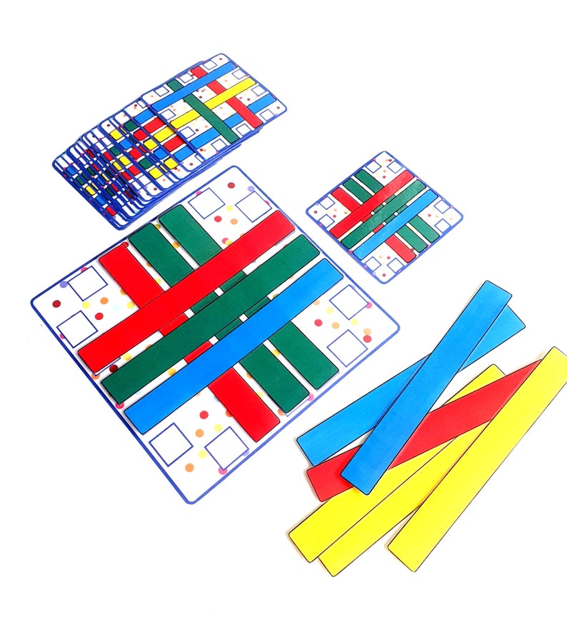 Stick Pattern Activity, Printable Shape Matching Game for Toddlers - Etsy