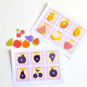 Fruit Shadow Matching Activity for Toddlers - Etsy