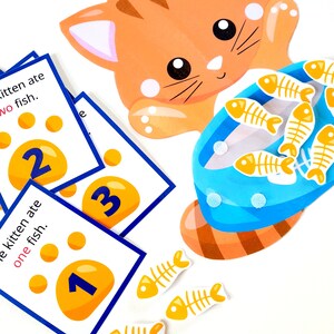 Kitten Counting Activity Numbers 1 to 10 Count for Kids - Etsy