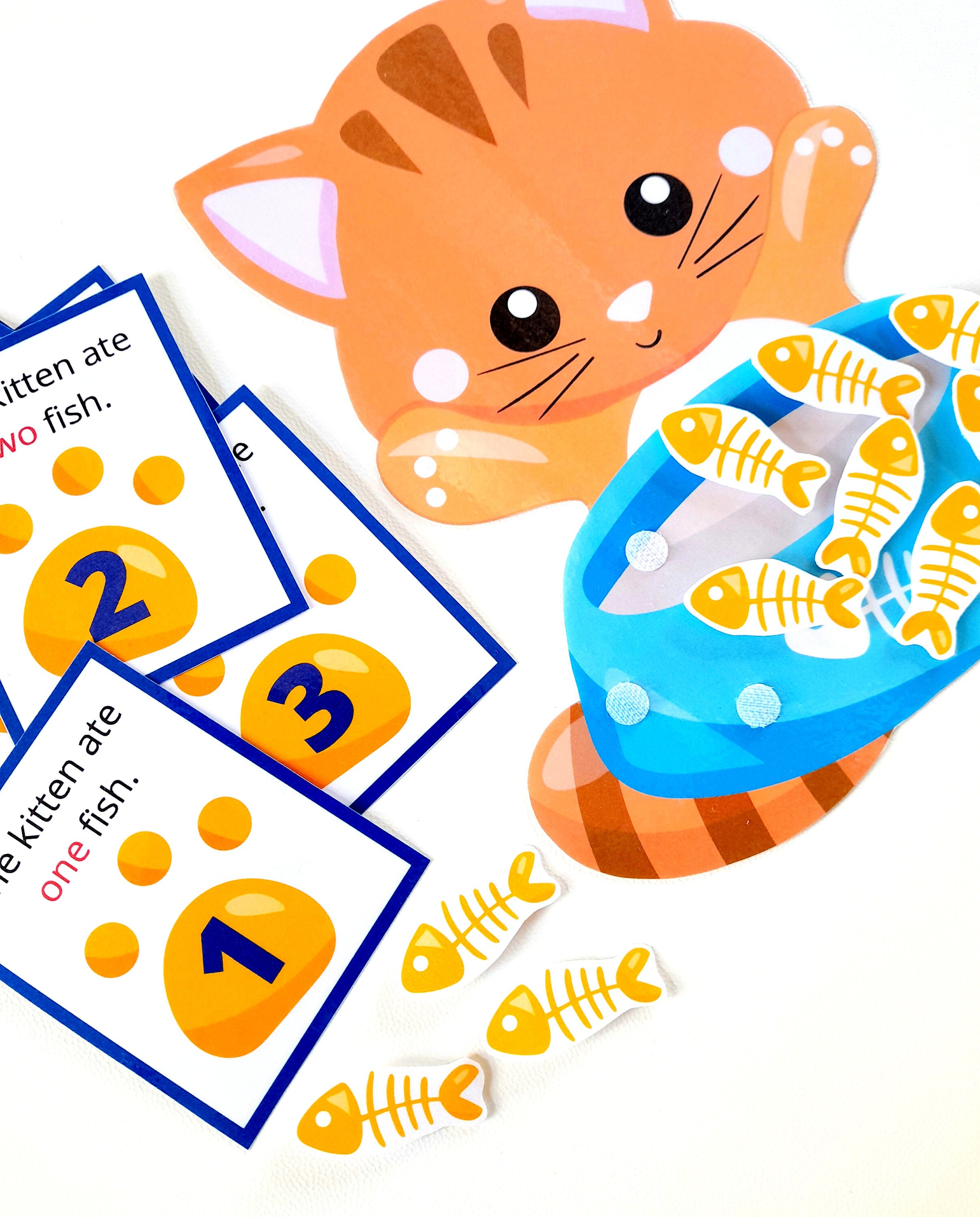 Kitten Counting Activity Numbers 1 to 10 Count for Kids - Etsy