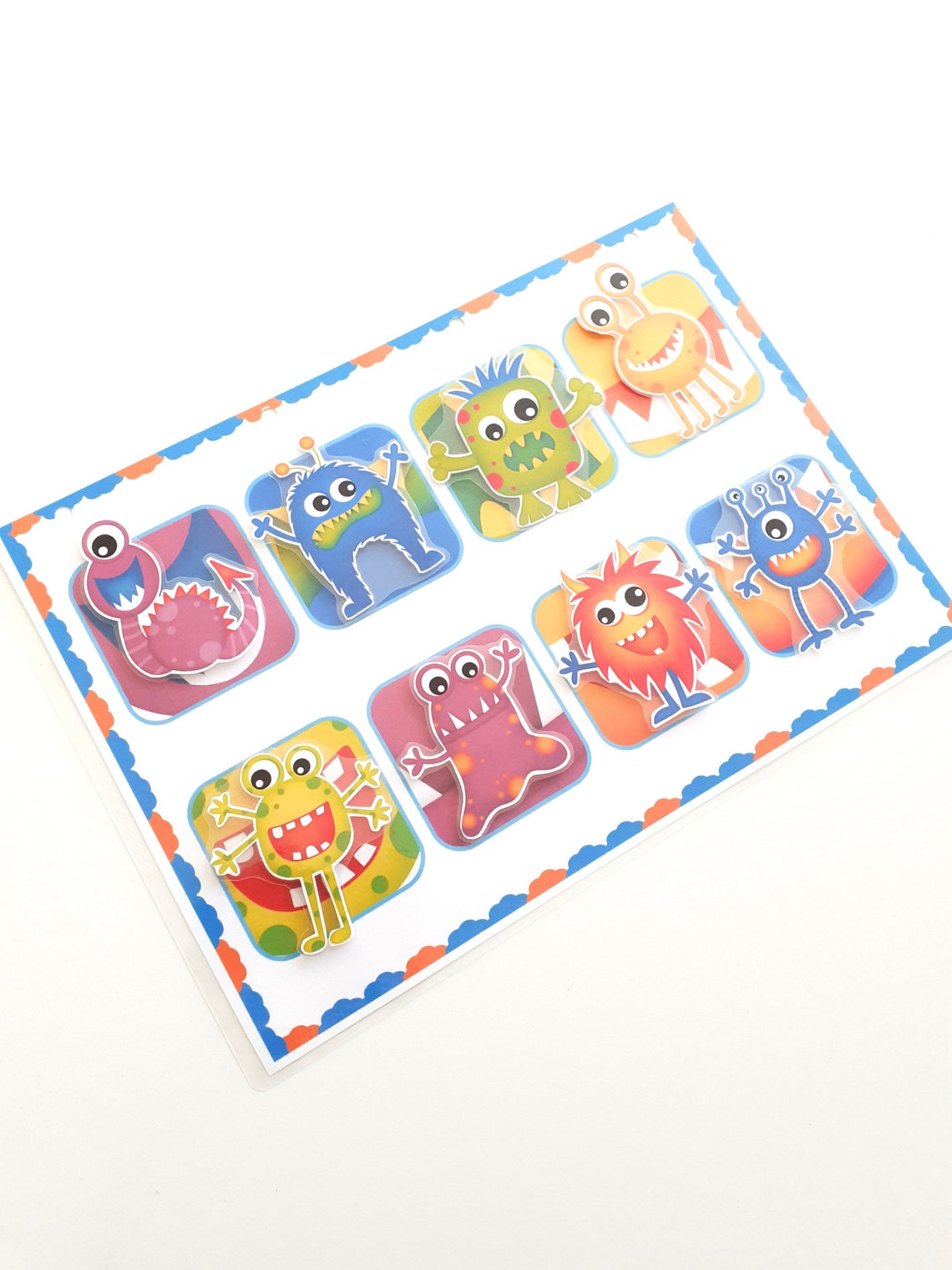 Monster Matching Game Animal Matching Activity - Etsy