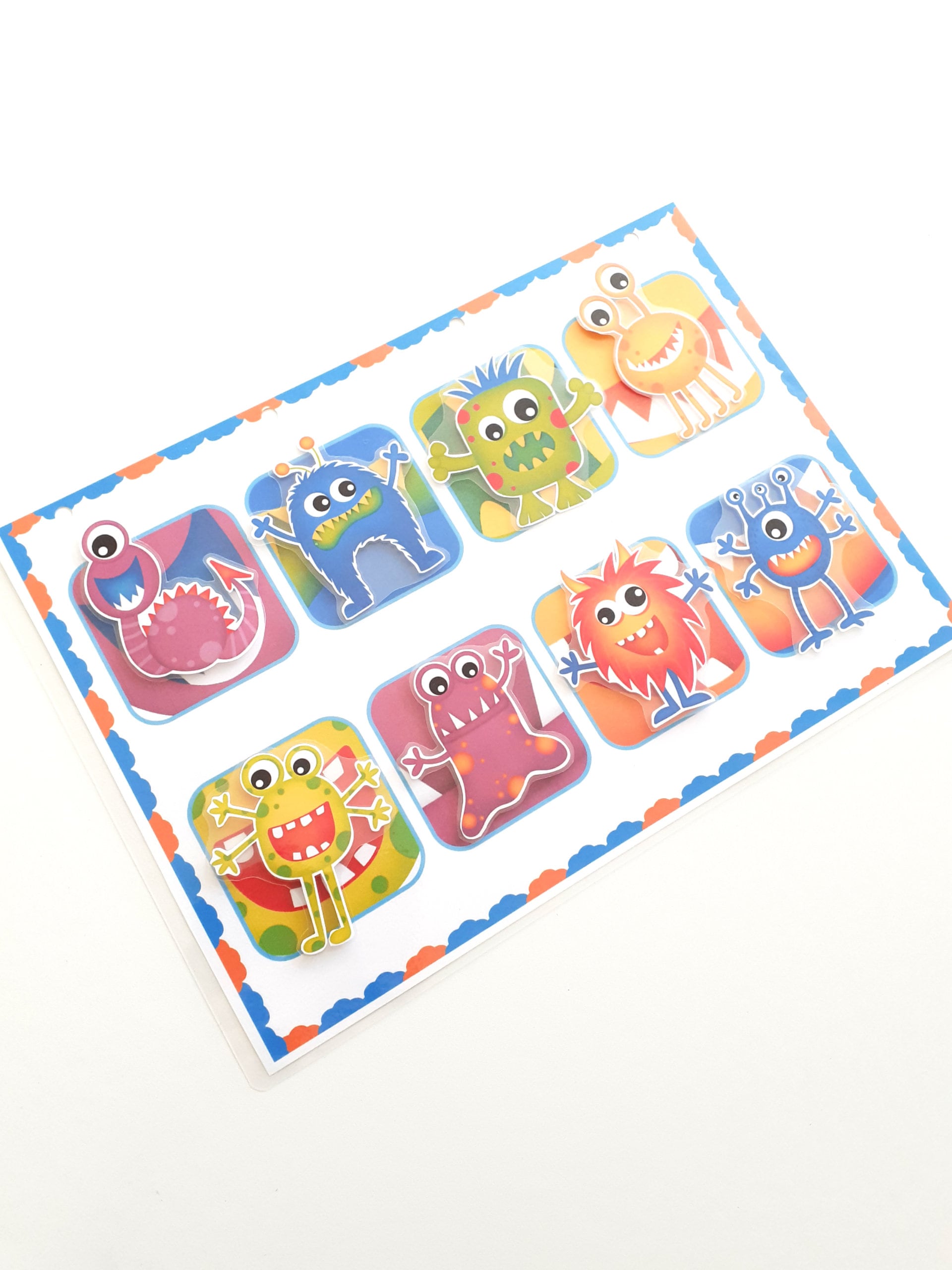 Monster Matching Game Animal Matching Activity - Etsy Australia