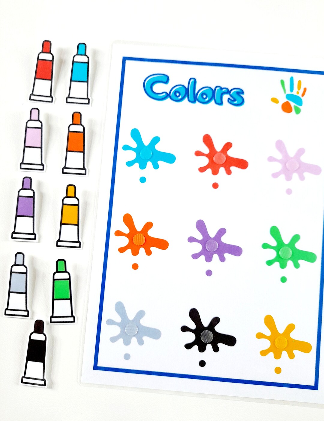 Printable Color Matching Activity for Kids - Etsy