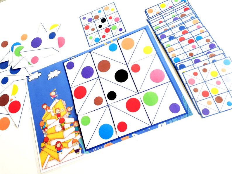 Color Pattern Activity Pattern Strips Color Matching Game - Etsy