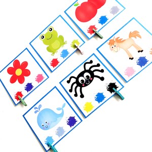 Color Matching Printable, Fine Motor Activity - Etsy