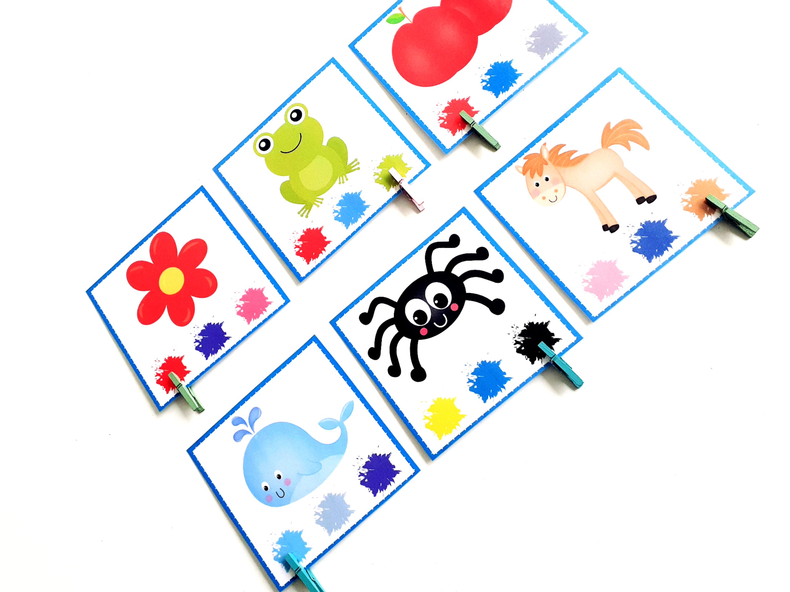 Color Matching Printable, Fine Motor Activity - Etsy