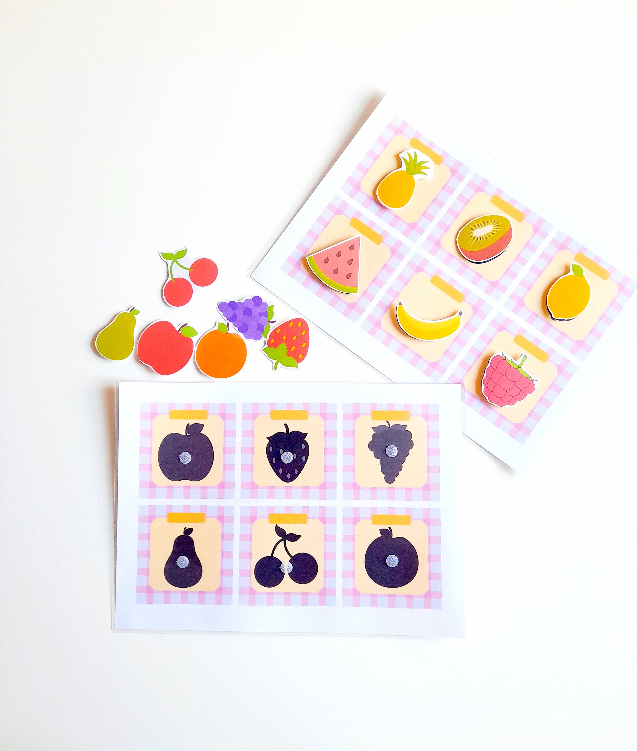 Fruit Shadow Matching Activity for Toddlers - Etsy