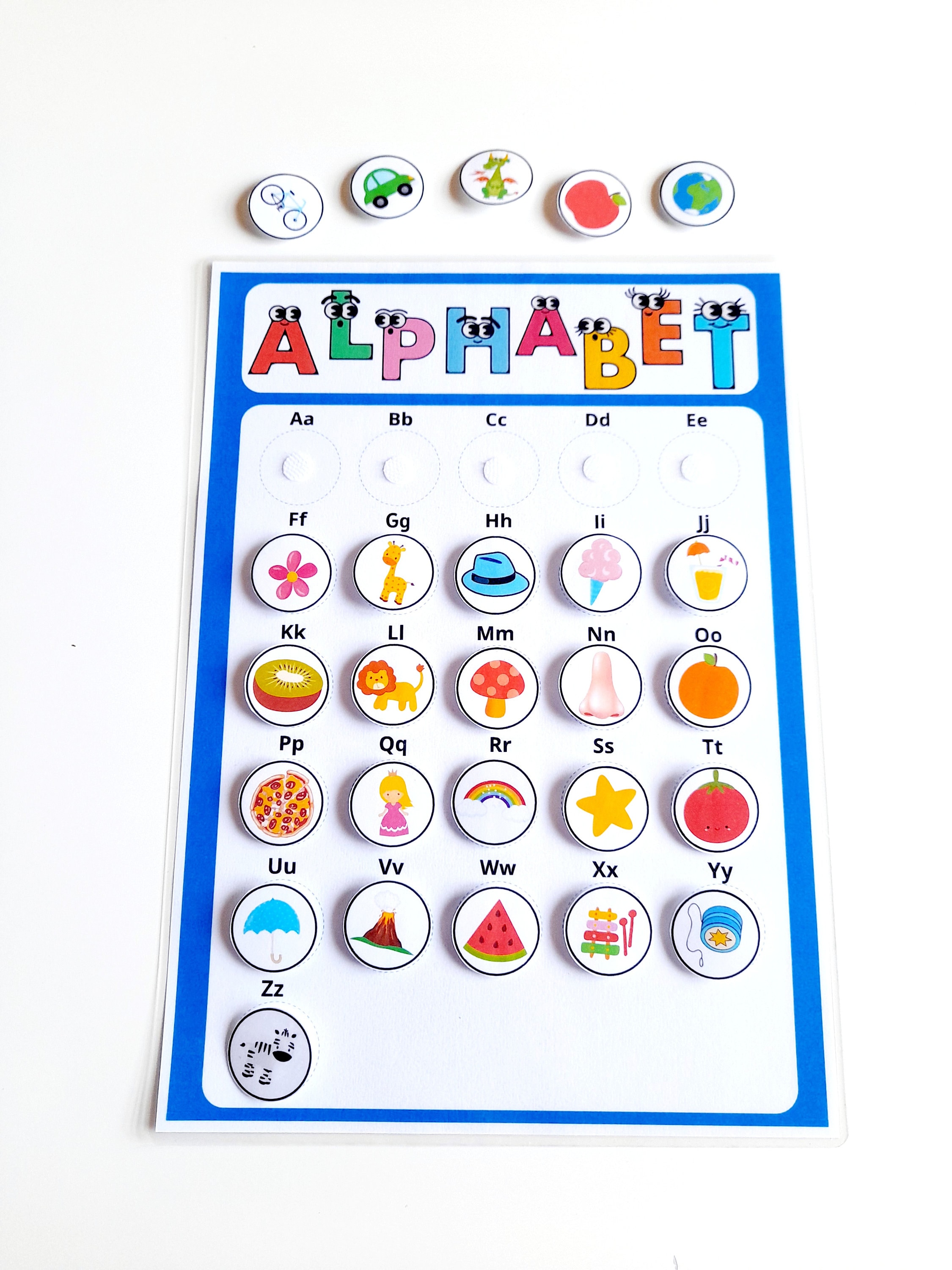 Beginning Sound Worksheet, Phonics Activity , Alphabet Game, Alphabet ...