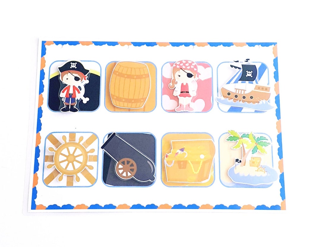 Pirate Matching Game, Fine Motor Skills - Etsy