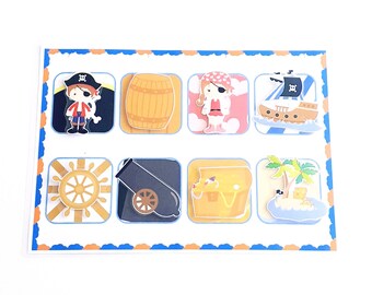 Pirate Line Tracing Cards Fine Motor Printables, Fine Motor Skills ...