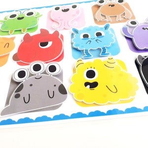 Monster Color Matching Worksheet, Printable Color Matching , Learning ...