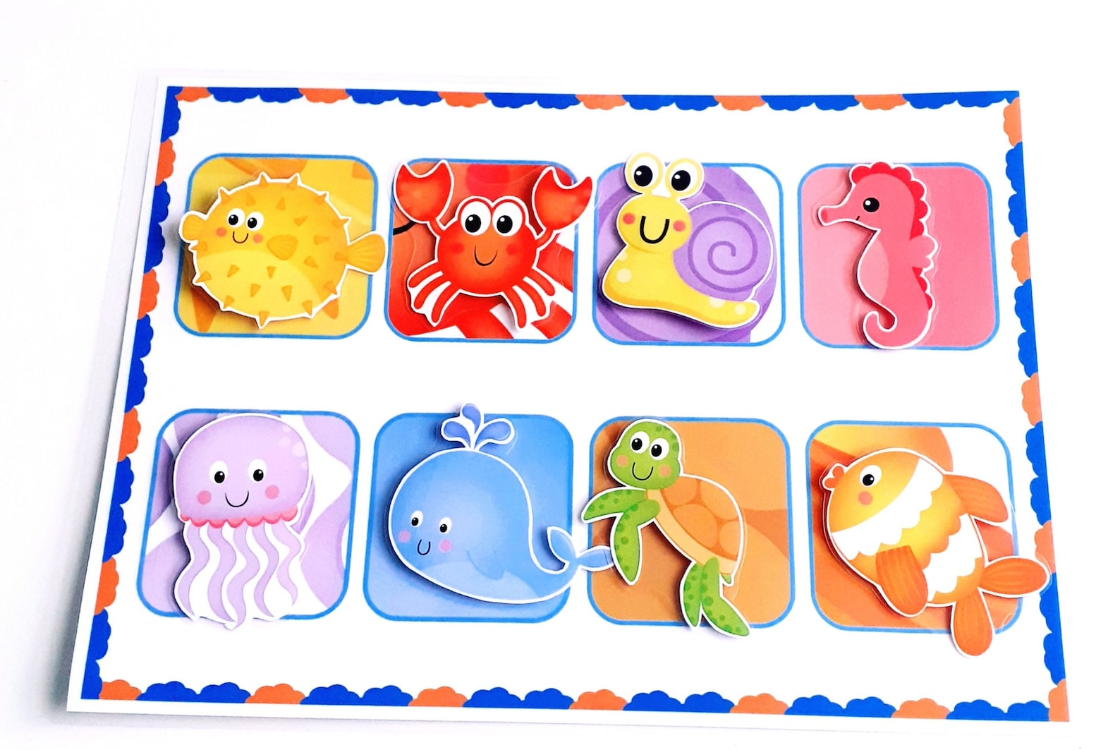 Sea Animal Matching Game Printable Activity for Toddlers and ...