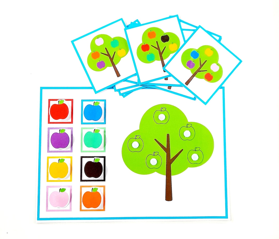 Apple Pattern Activity, Kindergarten Pattern Activities, Color Matching ...