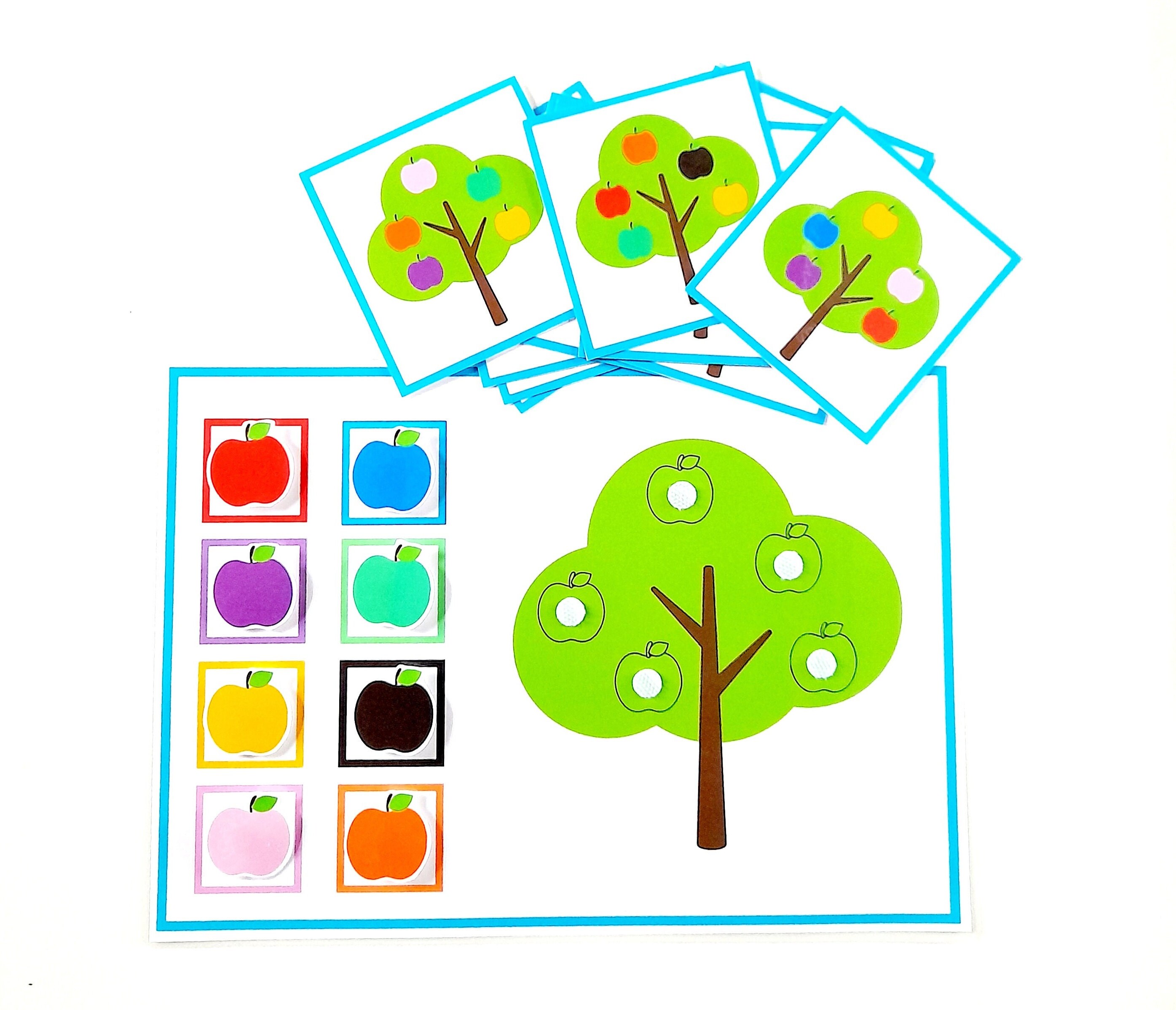 Apple Pattern Activity, Kindergarten Pattern Activities, Color Matching ...