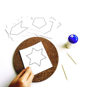 Shapes Pin Poking Activity and Fine Motor Skills - Etsy