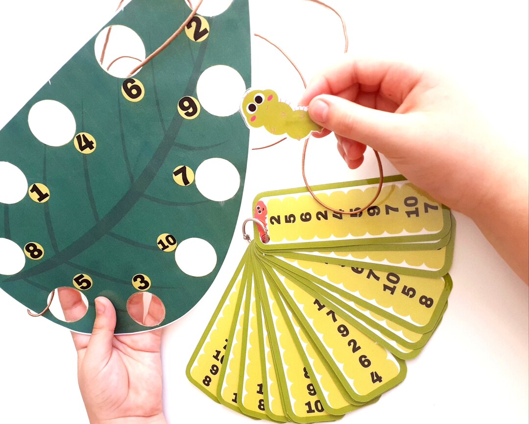 Caterpillar Treading Pattern , Fine Motor Skills, Learn Numbers ...