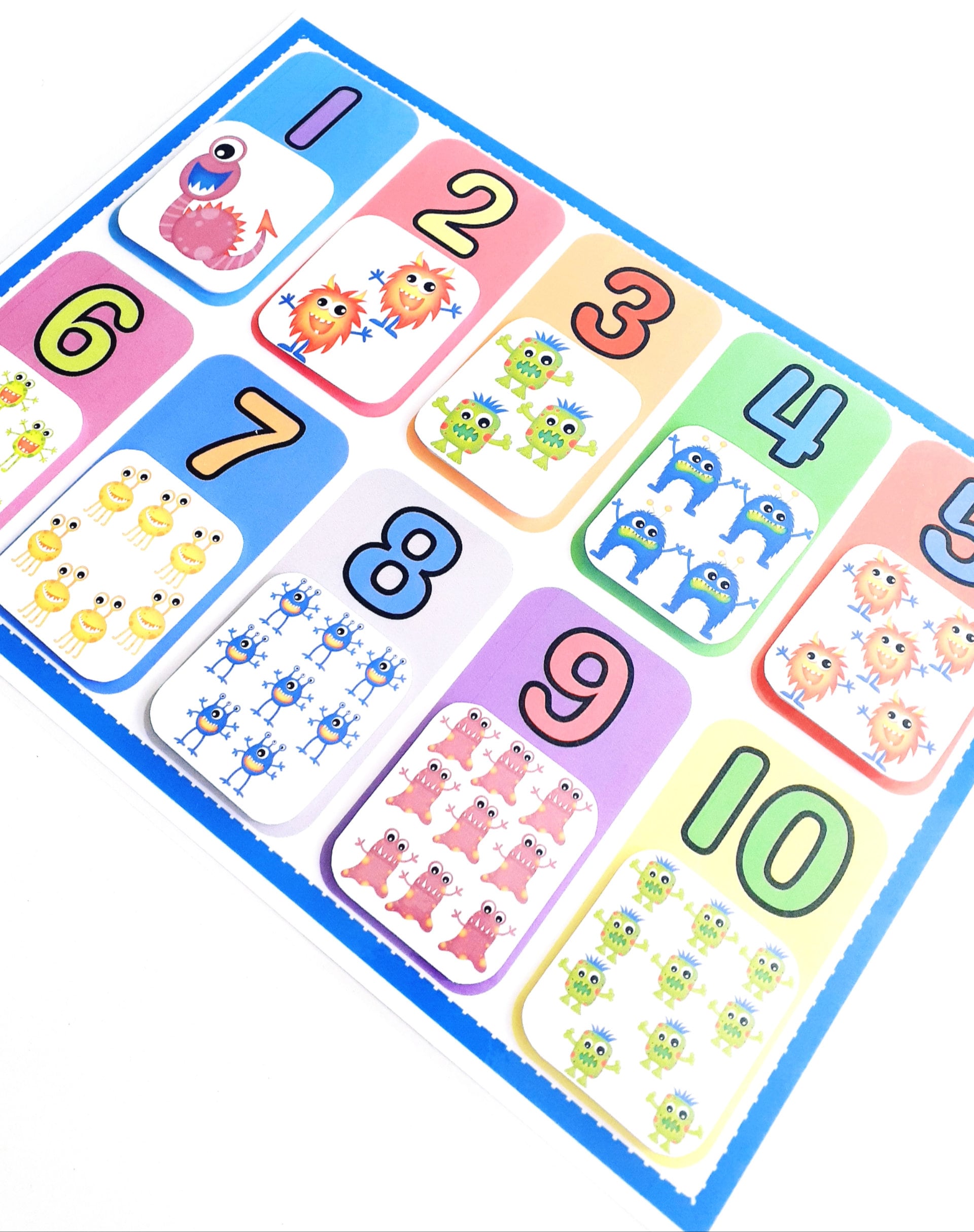 Monster Counting Activity Numbers 1 to 10 Count Preschool - Etsy