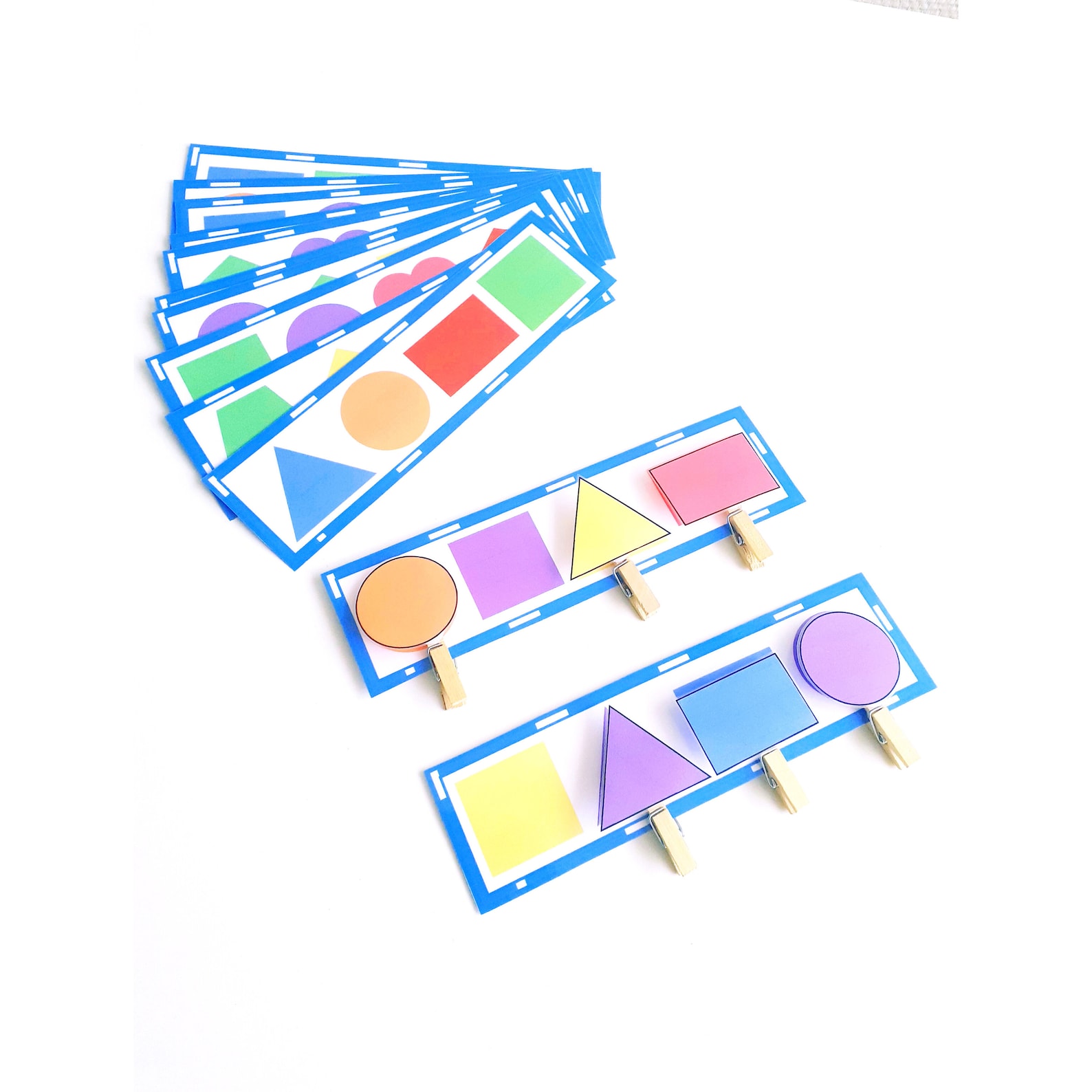 Shape Matching Game Learning Shapes Fine Motor Skills - Etsy