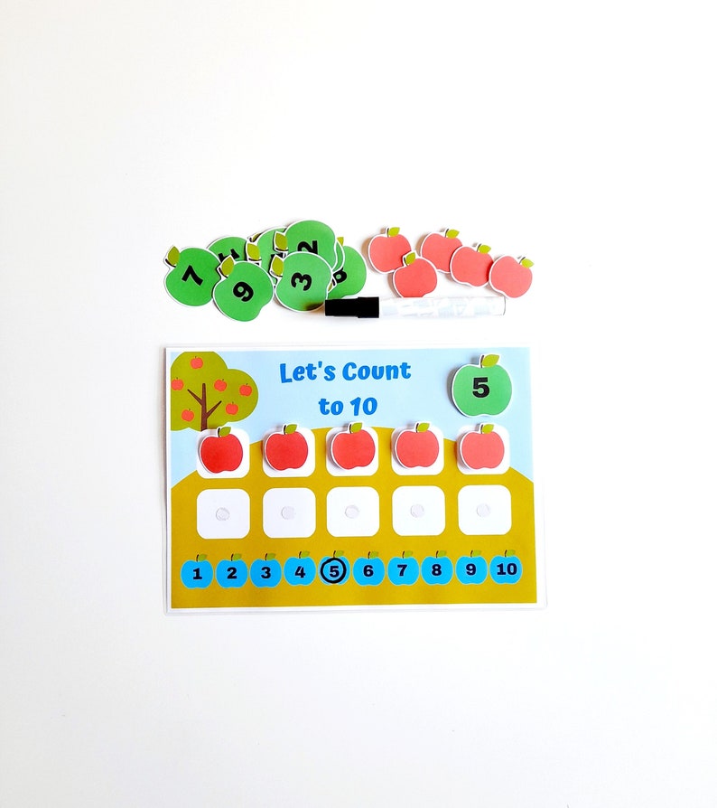 Apple Counting Activity Numbers 1 to 10 Count for Kids - Etsy