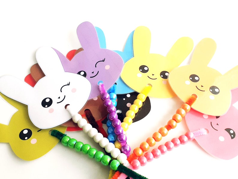 Color Sorting, Color Sorting Pipe Cleaner and Bead, Fine Motor Skills ...